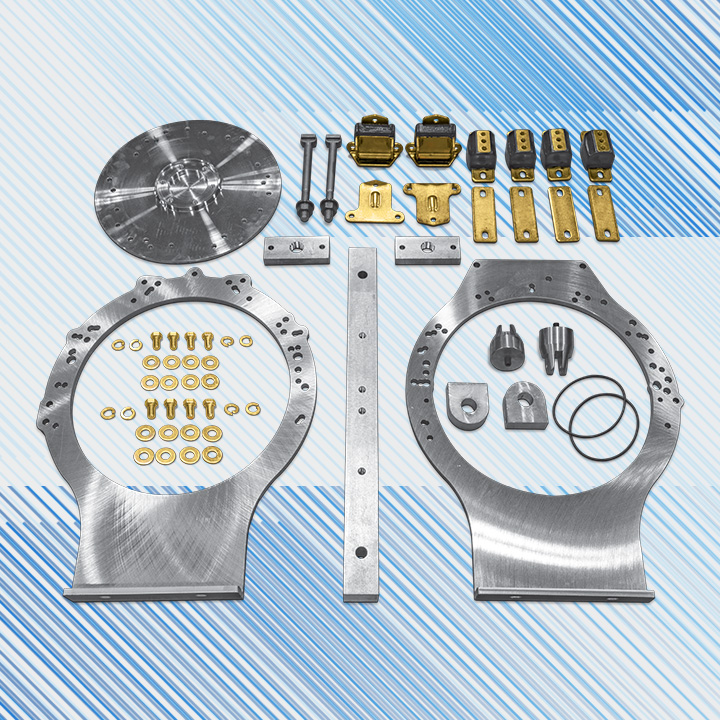 Complete US Domestic V8 Engine Mount Kit - SuperFlow